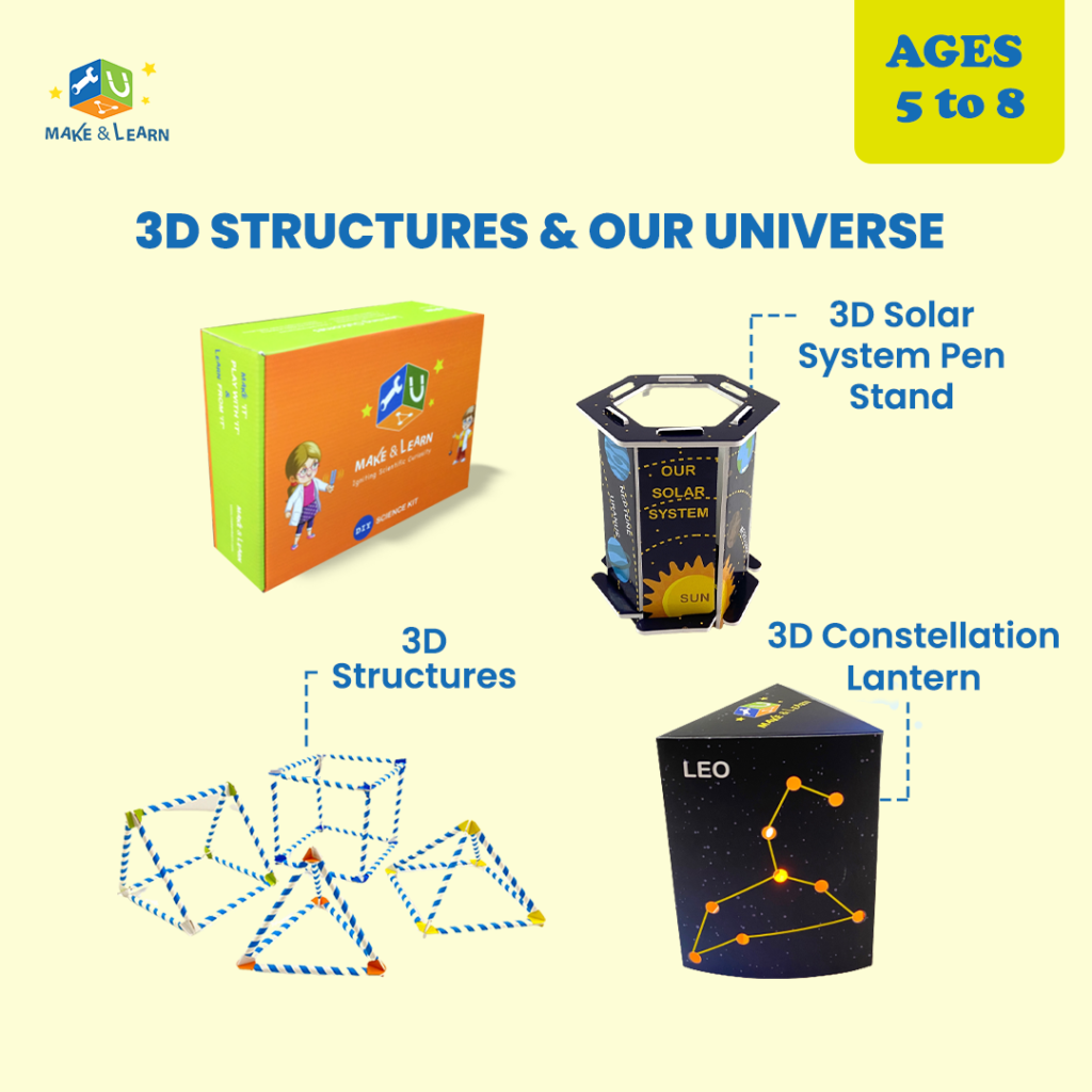 3d structures and Our Universe | Creative gift for 5 - 8 years old